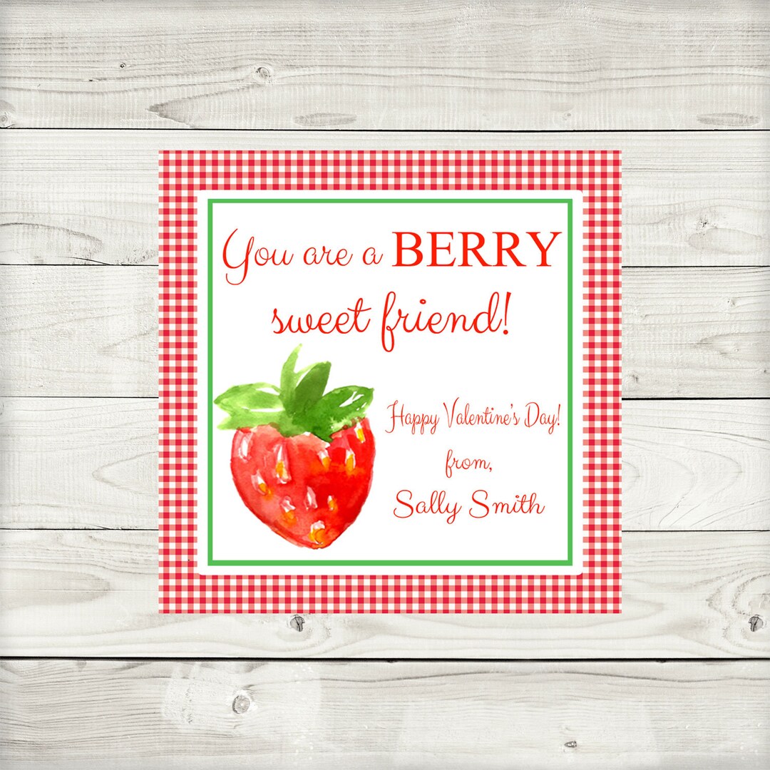 Printable Valentines, Berry, Digital Download - Etsy