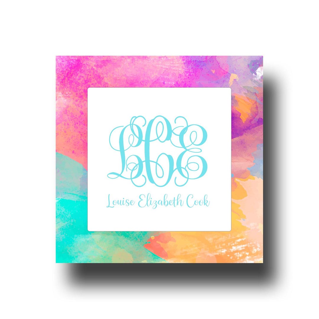 Personalized Enclosure Cards Monogram - Etsy