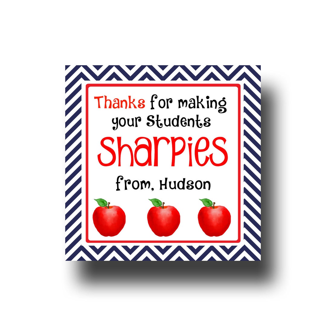 Personalized Gift Tags & Stickers, Sharpies - Etsy