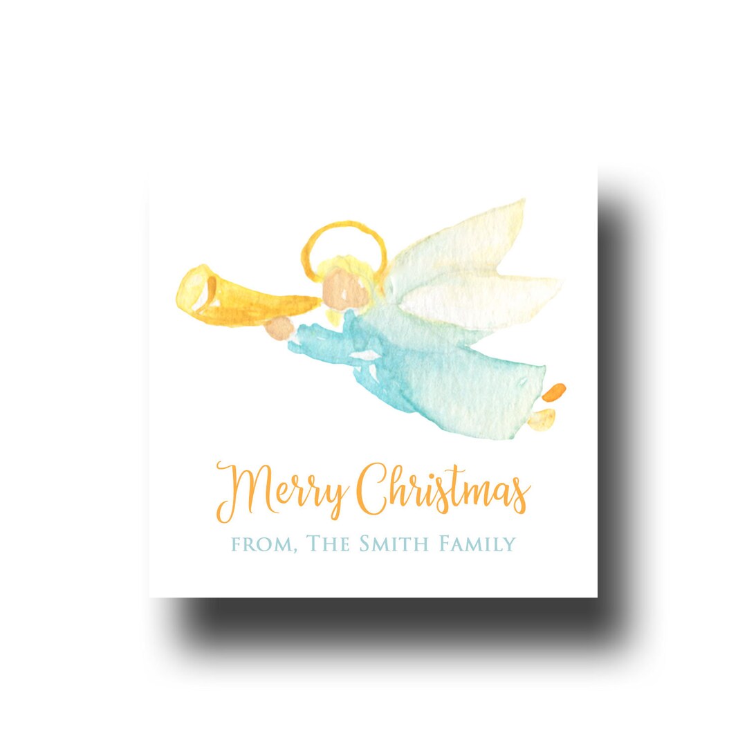 Printable Christmas Tags Angel - Etsy