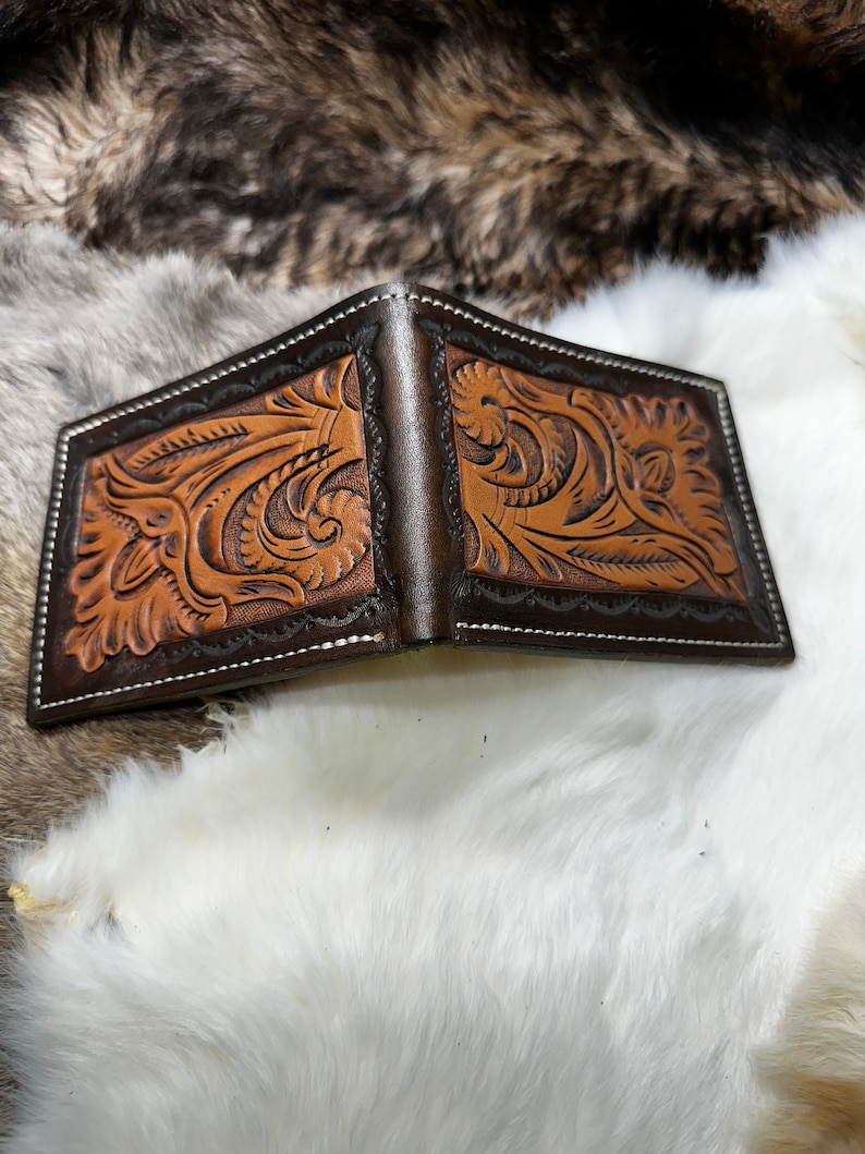 Leather Tooled Wallets - Etsy