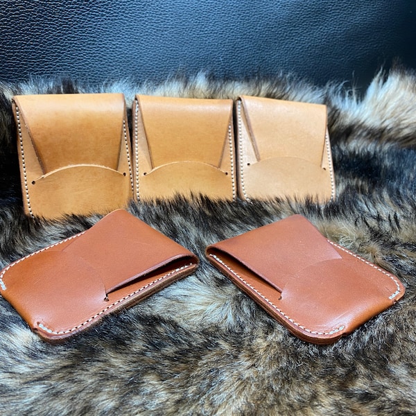 Leather Fold Over Wallet - Etsy