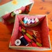 PDF Download Tutorial Sewing Box, Cartonnage Sewing Box, Fabric Covered ...