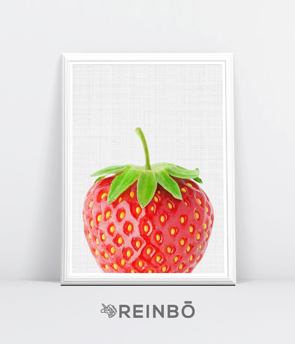 Strawberry Print, Strawberry Art, Strawberry Photo, Strawberry ...
