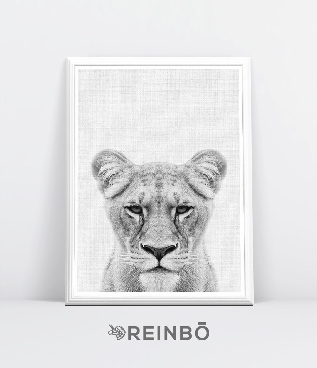 Lioness Print, Nursery Animal Wall Art, Lioness Wall Art, Nursery Decor ...
