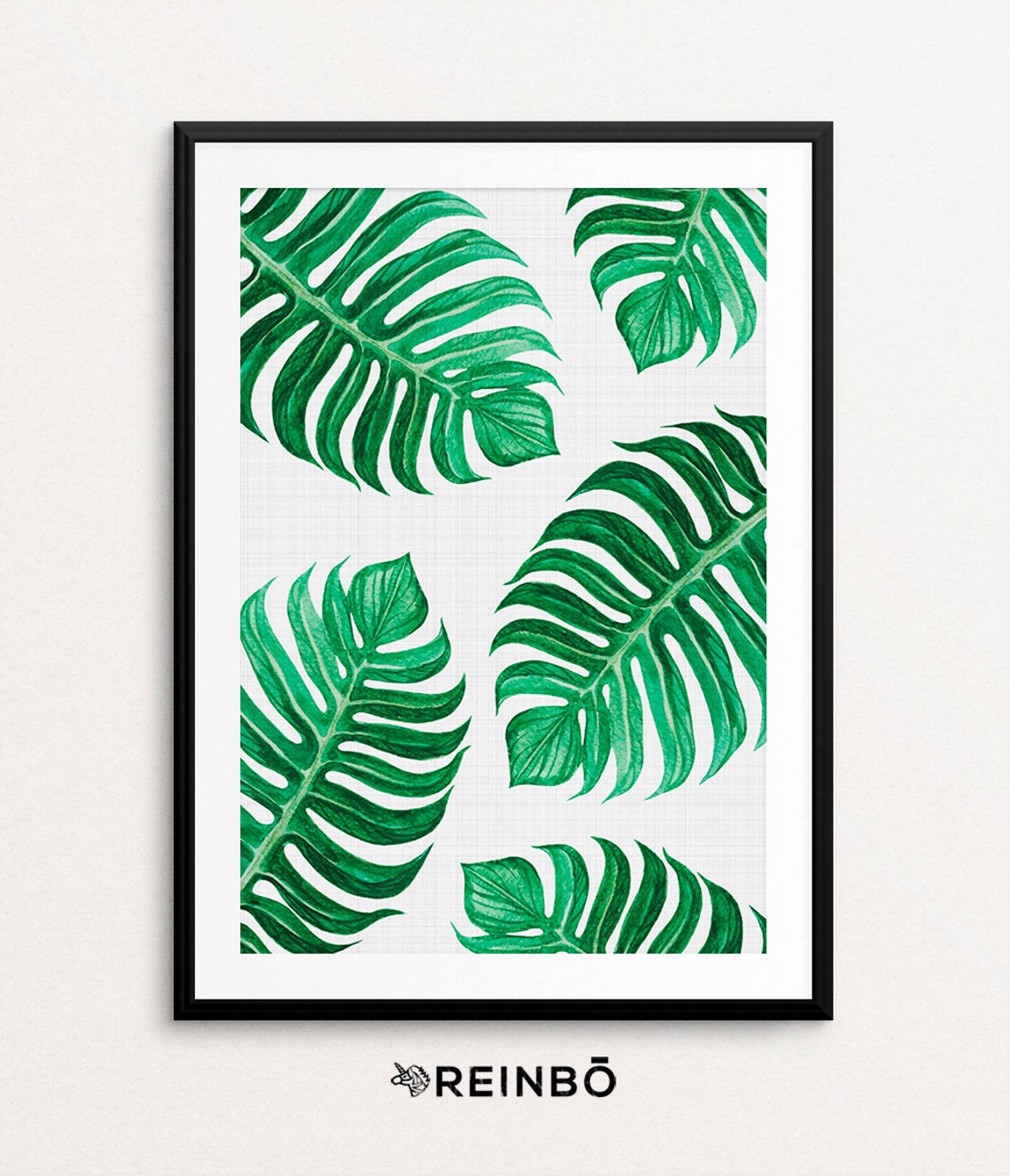 Leaf Wall Art Print, Printable Large Poster, Tropical Plant Photo ...