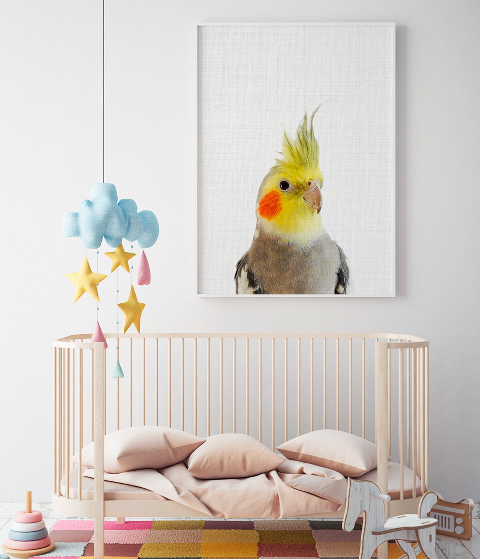 Cockatiel, Cockatiel Print, Bird Wall Art, Colourful Bird, Printable ...