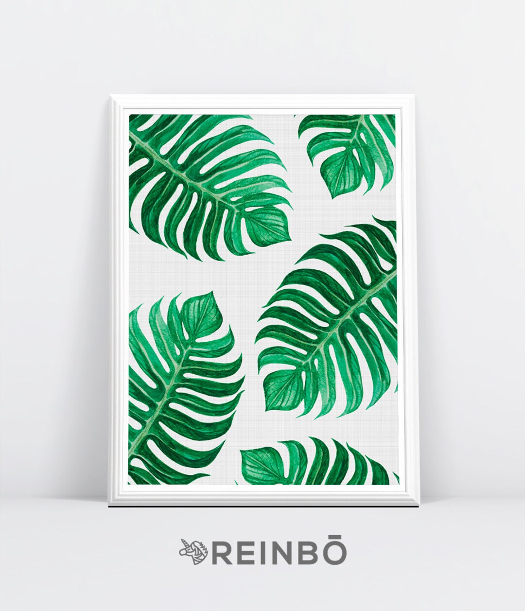 Leaf Wall Art Print, Printable Large Poster, Tropical Plant Photo ...
