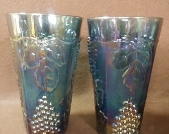 Carnival glass | Etsy