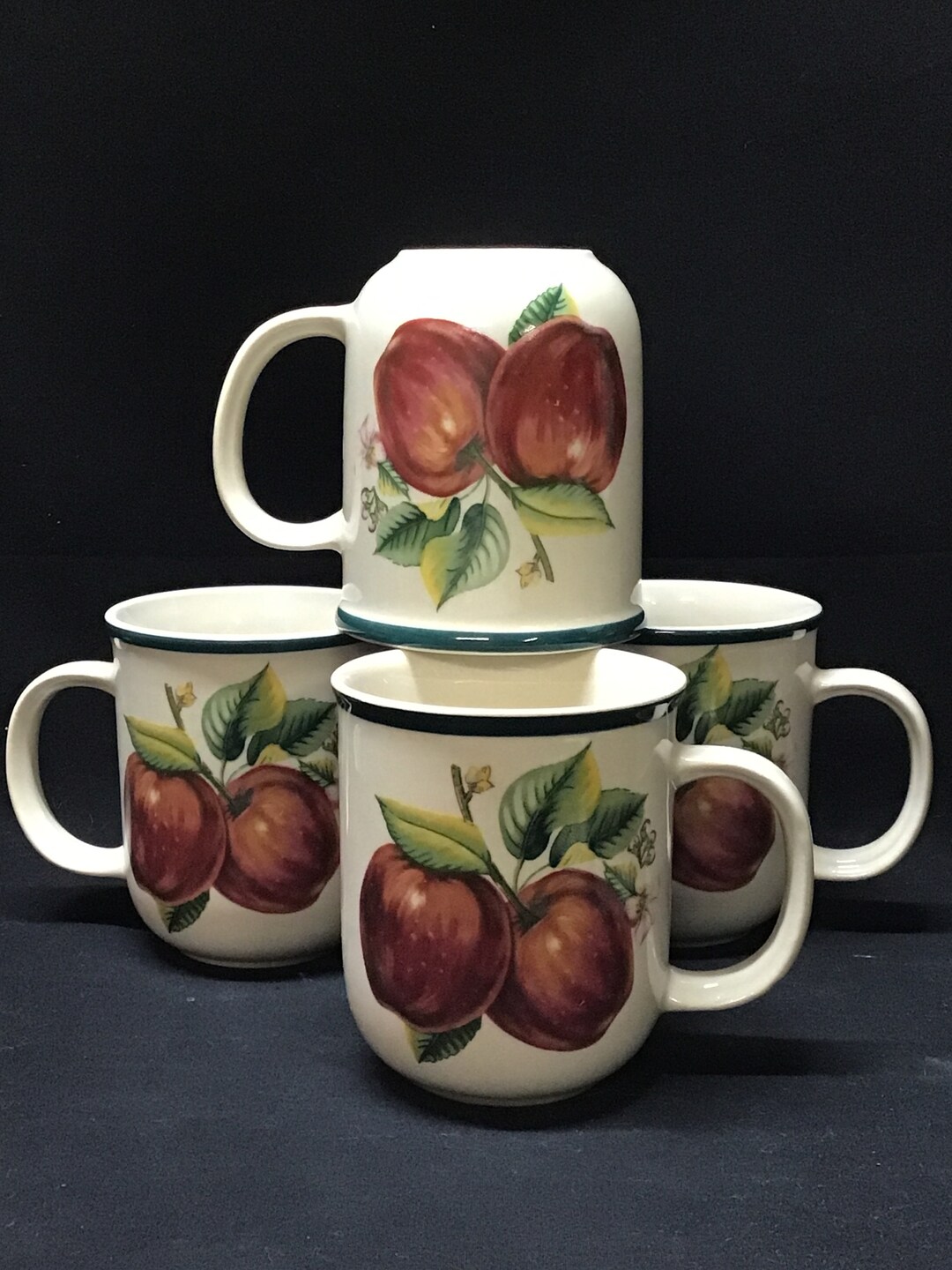 Vintage Casuals, by China Pearl Coffee Mugs Set of 4 - Etsy