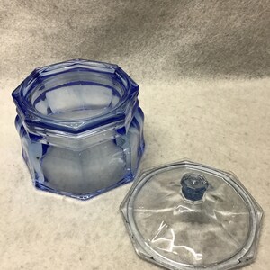 Vintage, Blue Octagon Shaped, Lidded Candy Nut Dish. Concord Pattern - Etsy