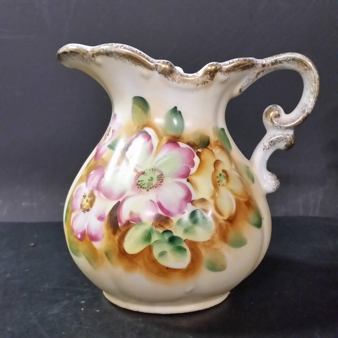 HOMCO China Pitcher. Hand Painted - Etsy