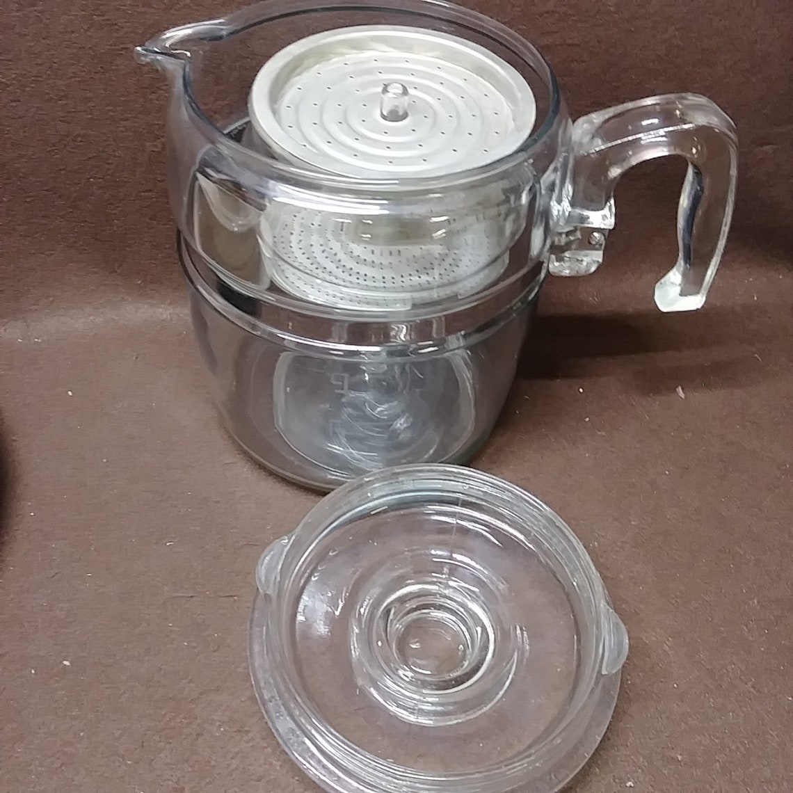 Vintage 9 Cup Stove Top Pyrex Percolator Coffee Maker. - Etsy
