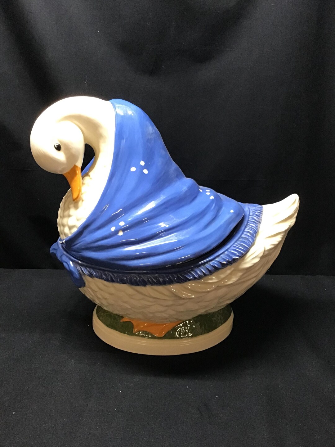Very Large Ceramic Mother Goose Cookie Jar. Duck Cookie Jar - Etsy