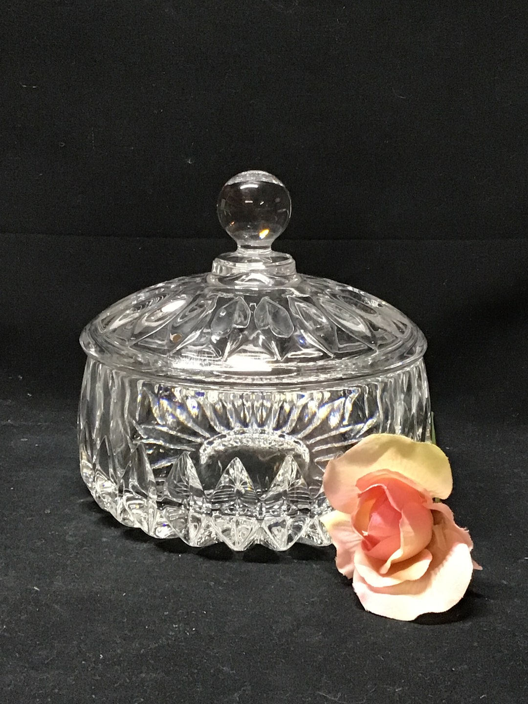 Vintage Gotham Crystal Candy Dish With Lid. Althea Pattern - Etsy