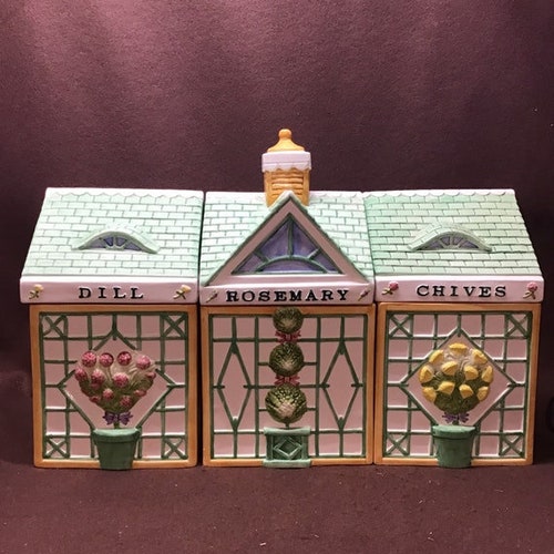 Vintage Ceramic House Jar - Etsy