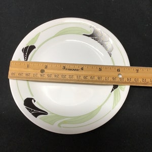 Vintage Corelle Dishes. "black Orchid" Pattern. 16 Pieces Total - Etsy