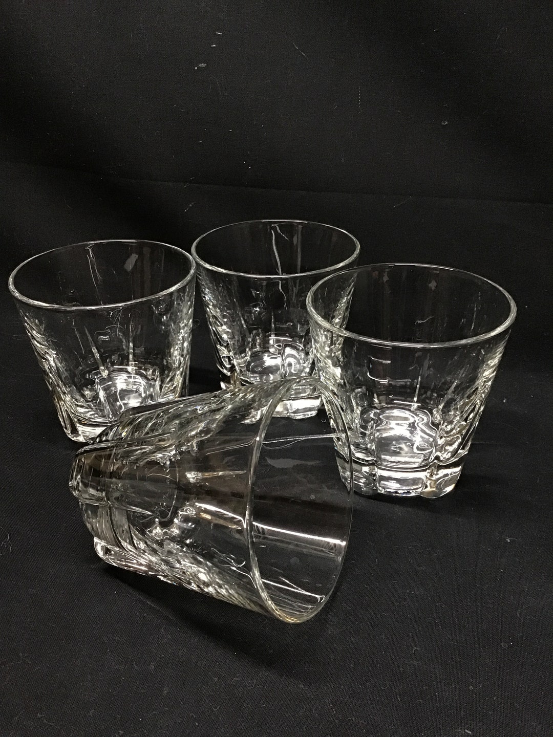 Libbey Clear Dakota Duratuff Rocks Glasses, Goblets. Set of 4. 8 Ounce ...