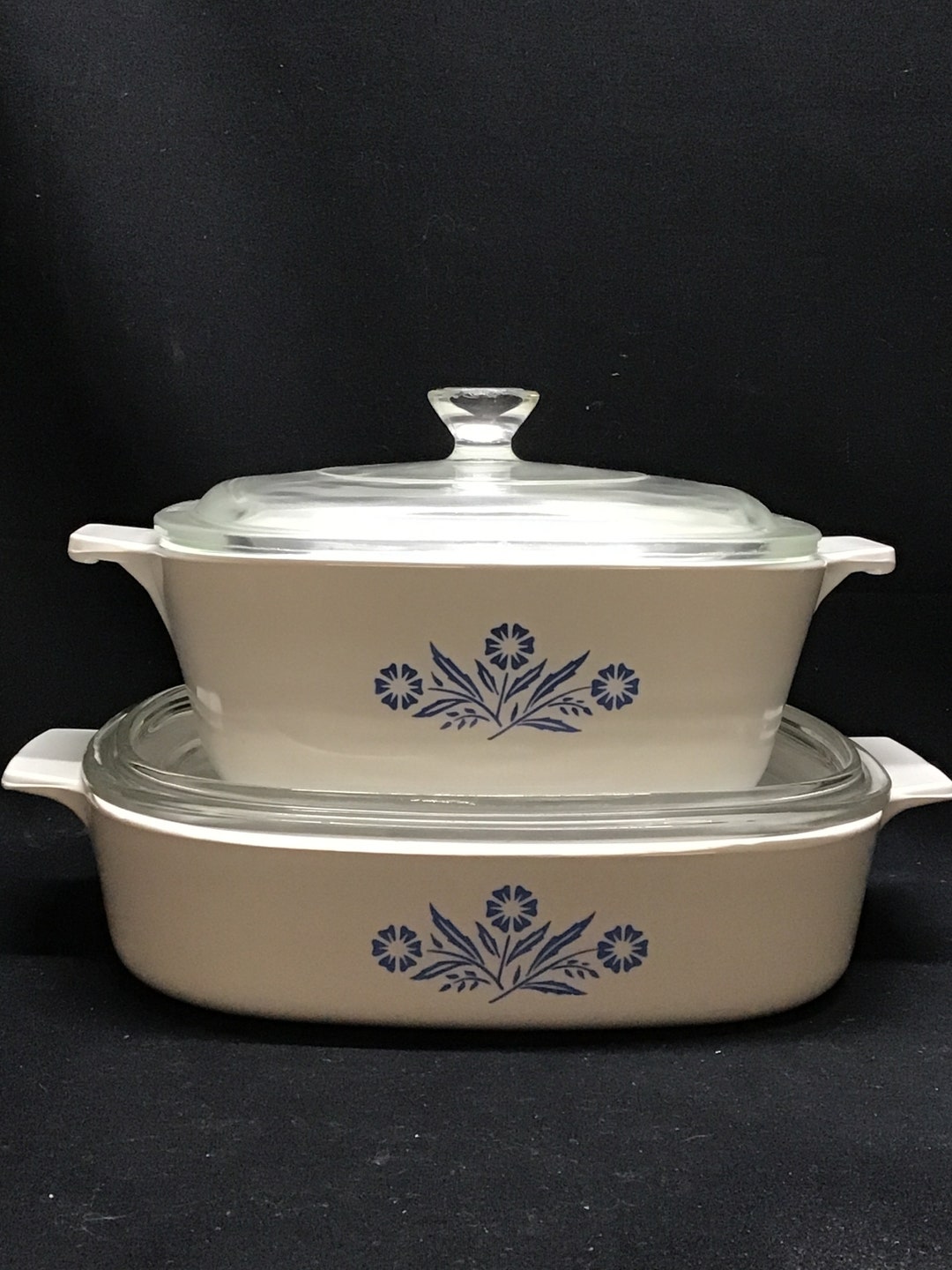 Vintage Corning Ware Sauce Pans/dishes With Glass Lids. Different Sizes ...