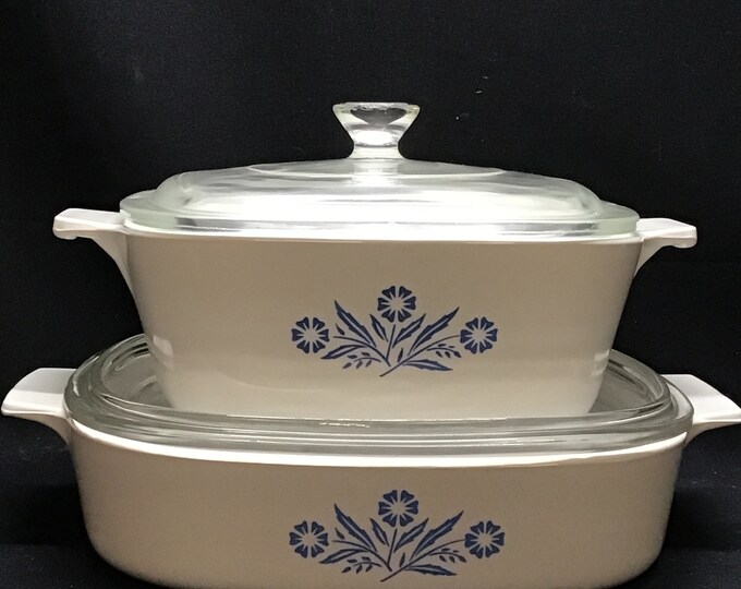 Vintage Corning Ware Sauce Pans/dishes With Glass Lids. Different Sizes ...
