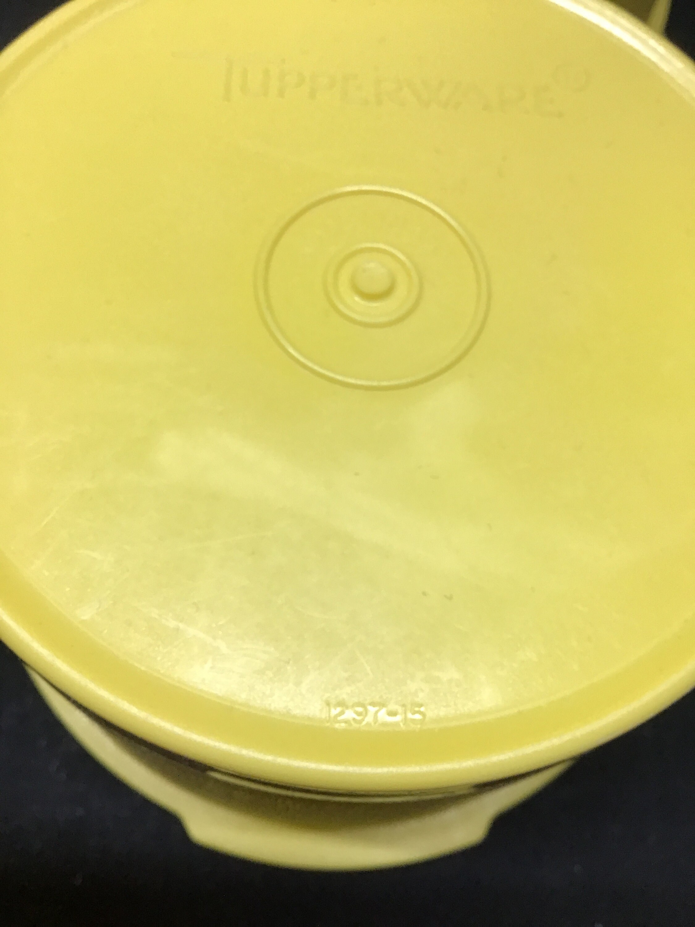 Vintage Yellow Tupperware Canisters Push Top Seals Seals. Set - Etsy