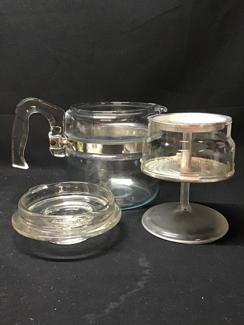 Vintage 4 Cup Stove Top Pyrex Percolator Coffee Maker. - Etsy
