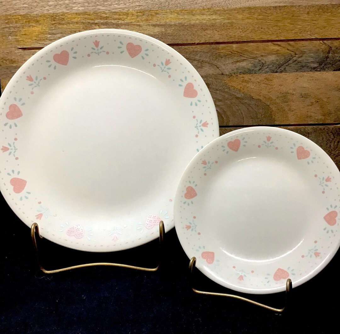 Vintage Corelle Dinnerware. Discontinued Forever Yours Pattern. Lot of ...