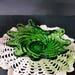 Green Glass Art Bowl. Swirl Pattern - Etsy
