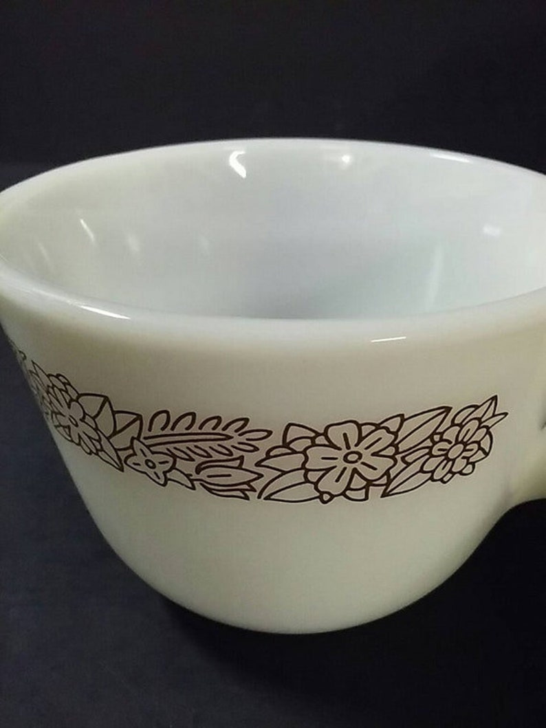 Vintage Pyrex Coffee Cups. Woodland Brown. Set of 4 - Etsy