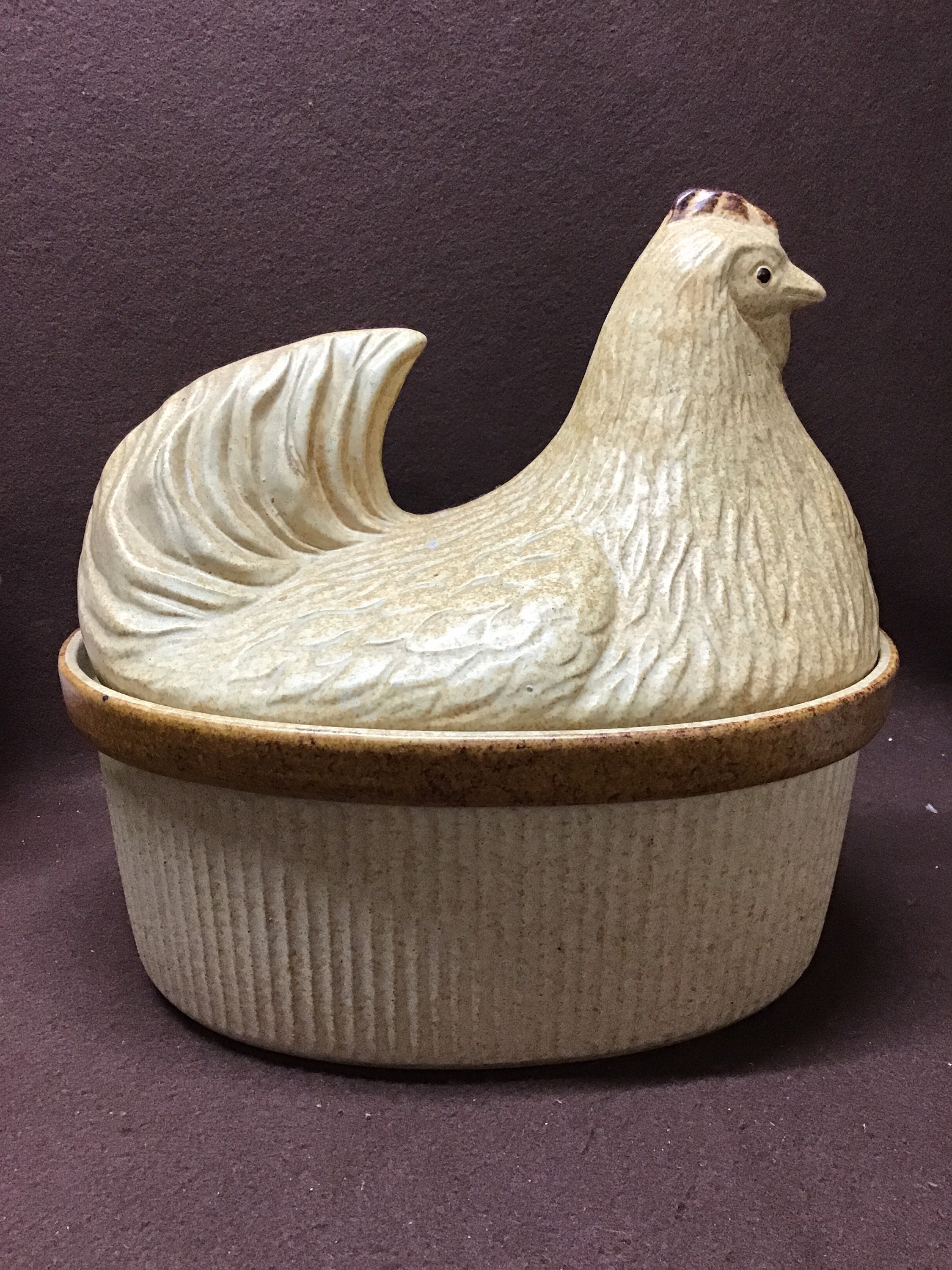 Treasure Craft Pottery Ovenware 2 quart chicken with lid | Etsy