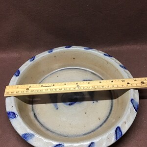 Rowe Pottery Works Pie Plate. Blue Fruit Design. 1987 - Etsy