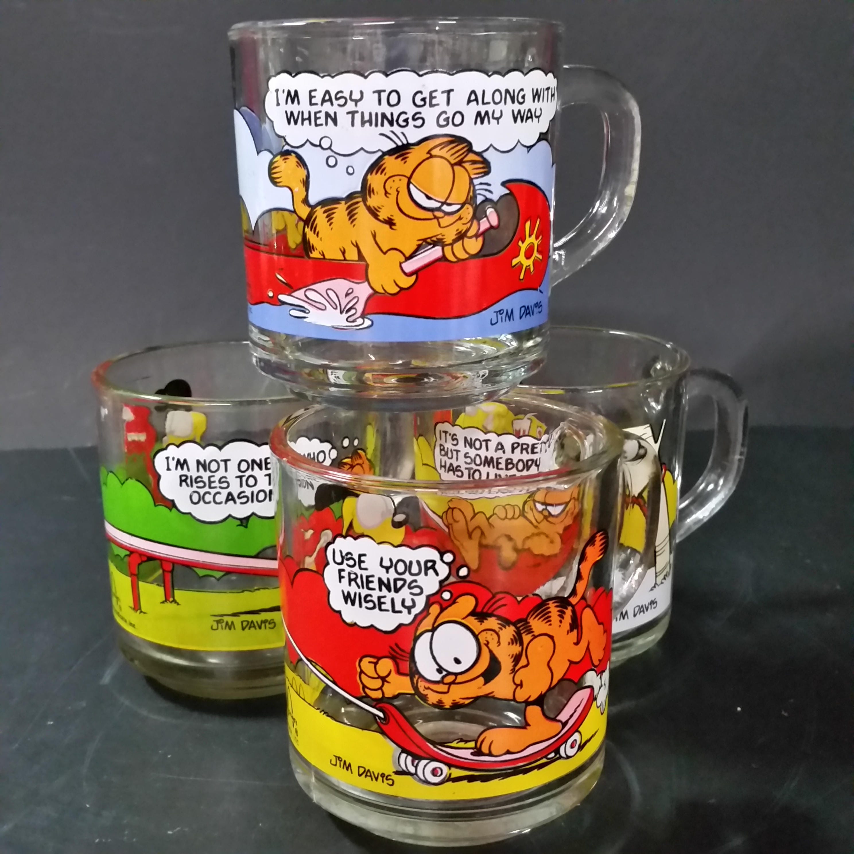 Mcdonald Garfield Mugs. Buyer's Choice. 4 Different - Etsy