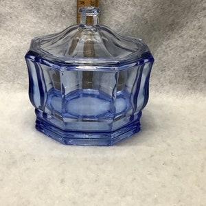 Vintage, Blue Octagon Shaped, Lidded Candy Nut Dish. Concord Pattern - Etsy