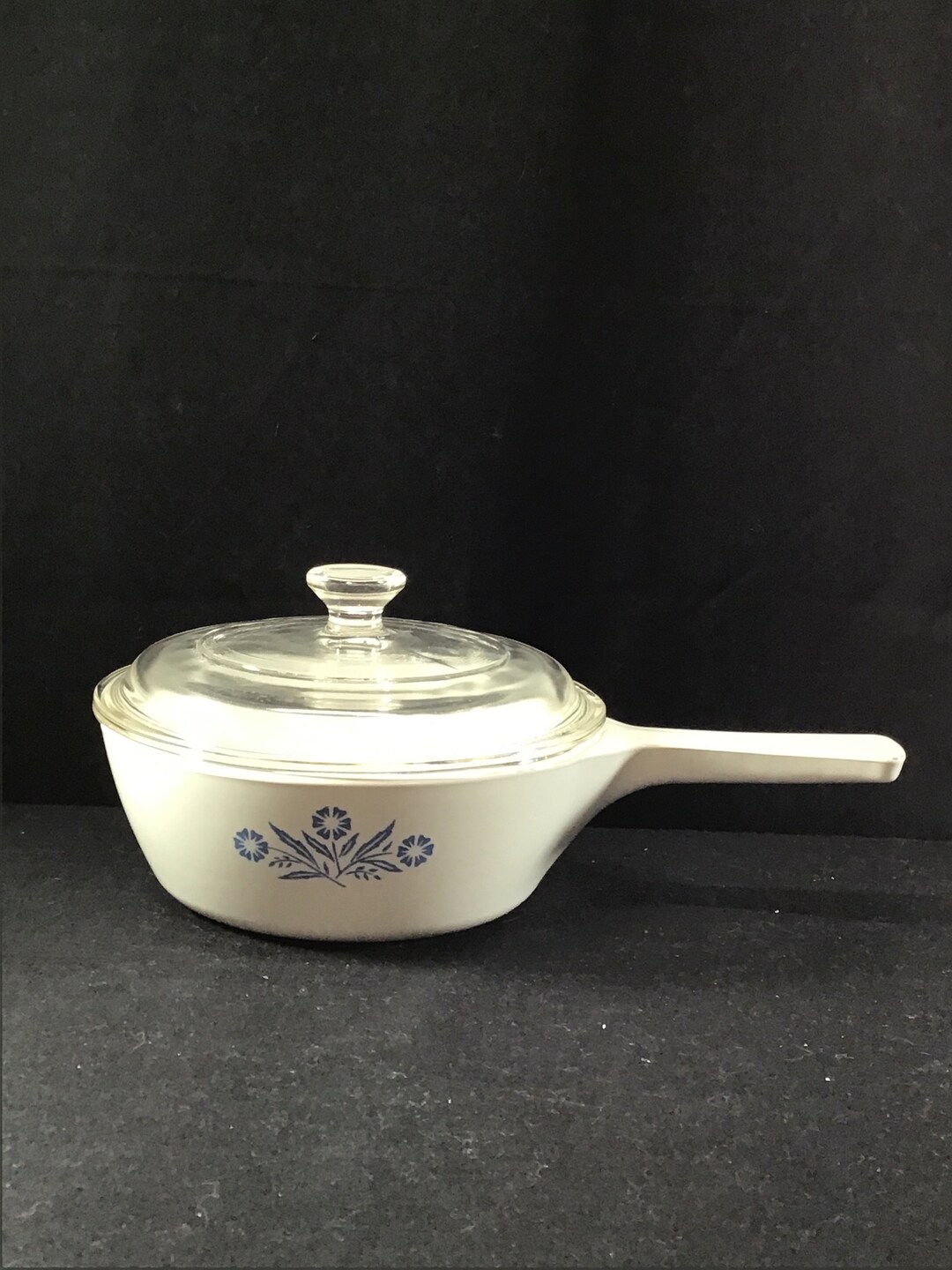 Vintage Corning Ware Saucepans/dishes With Glass Lids. Cornflower Blue ...