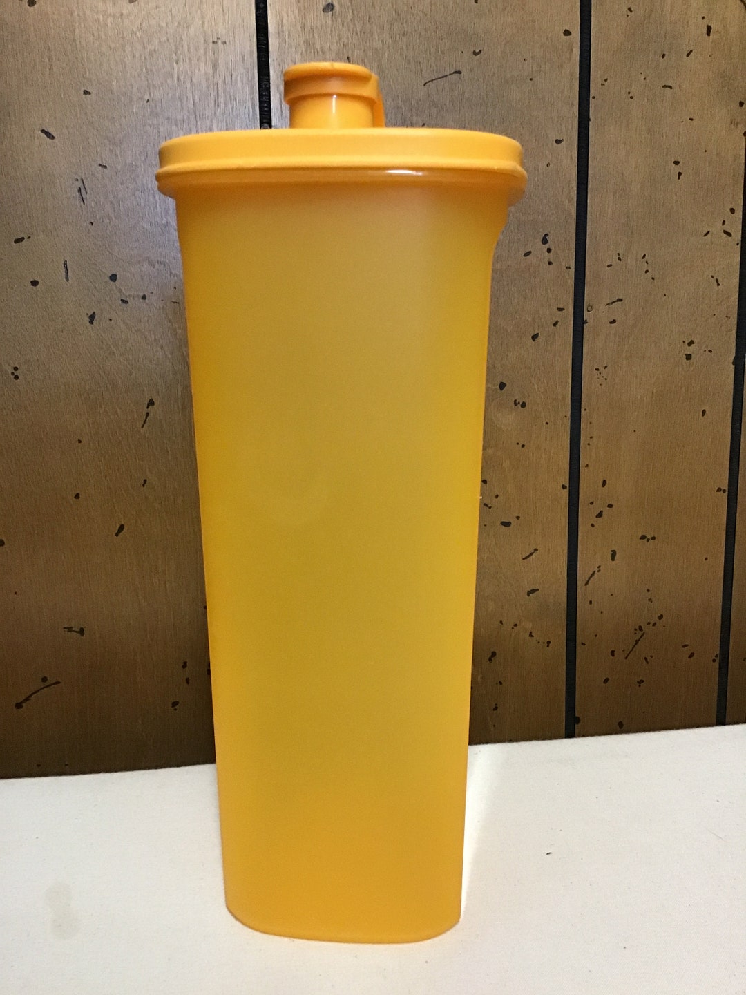 Jarra Tupperware naranja vintage usada tapa superior - Etsy España