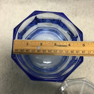 Vintage, Blue Octagon Shaped, Lidded Candy Nut Dish. Concord Pattern - Etsy