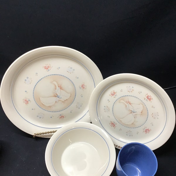 Country Goose Dinnerware - Etsy