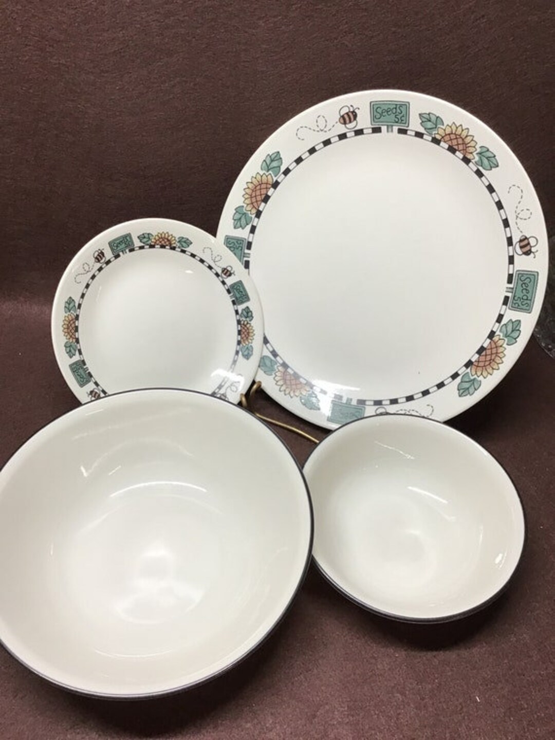 Vintage Corelle Discontinued Dinnerware Sunblossoms Patttern ...