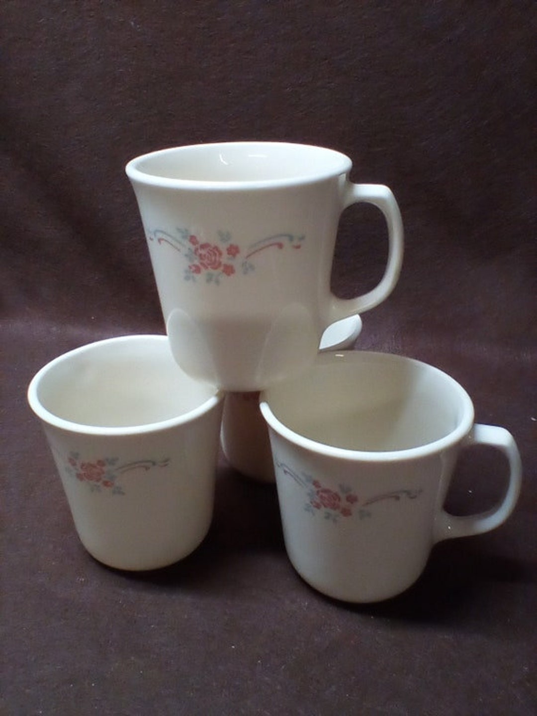 Vintage Corning Corelle Cups Mugs. English Breakfast. Set of 4 - Etsy