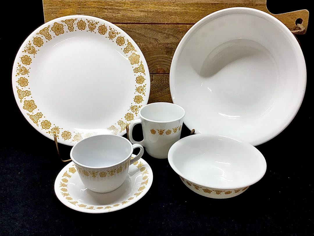 Corelle, Butterfly Gold Dinnerware. Replacement Pieces. Vintage ...