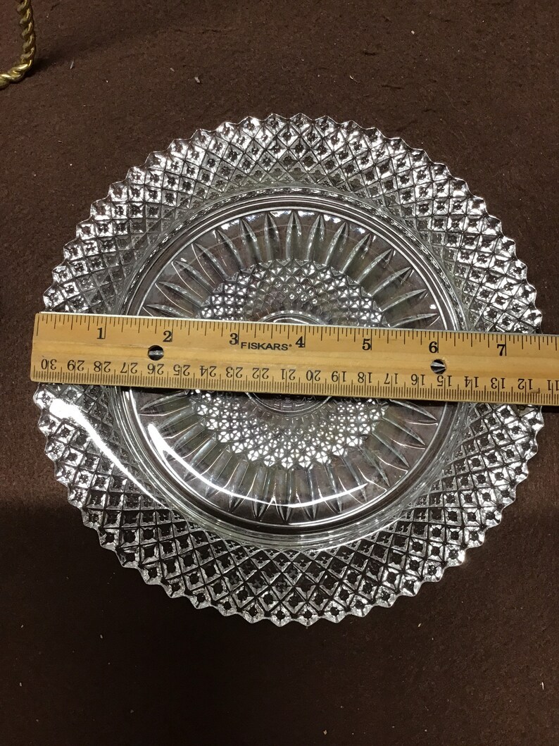 Fostoria American Lead Crystal plate. Avon 1978 Stratton | Etsy