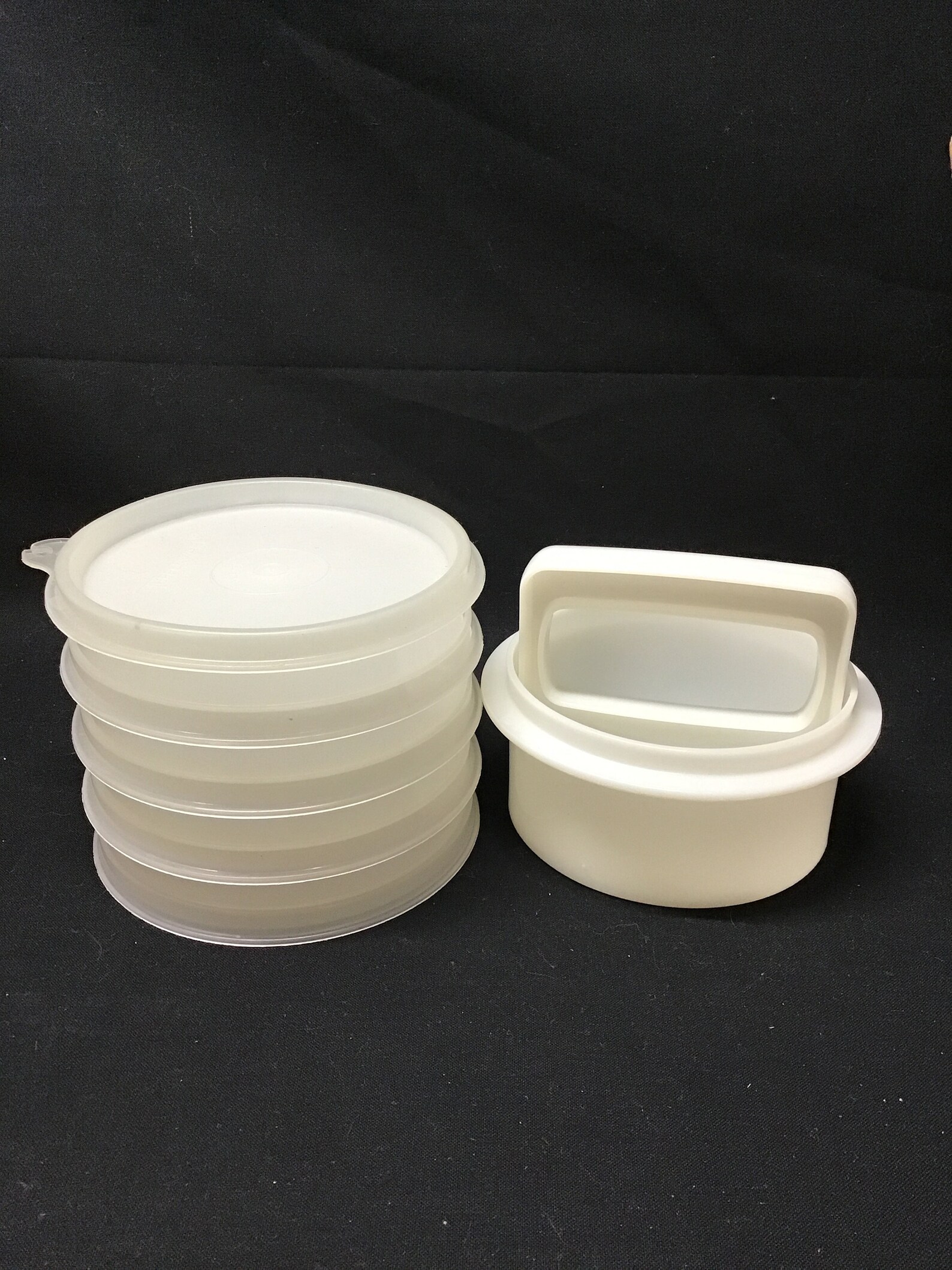 Vintage Tupperware Hamburger Press and 4 Storage Freezer - Etsy
