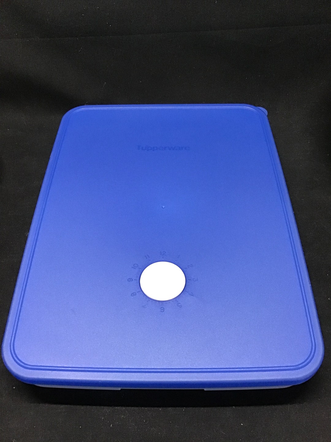 Used Tupperware Freezer Mate 4 3/4 Cup Capacity. Blue Color. Date Dial ...