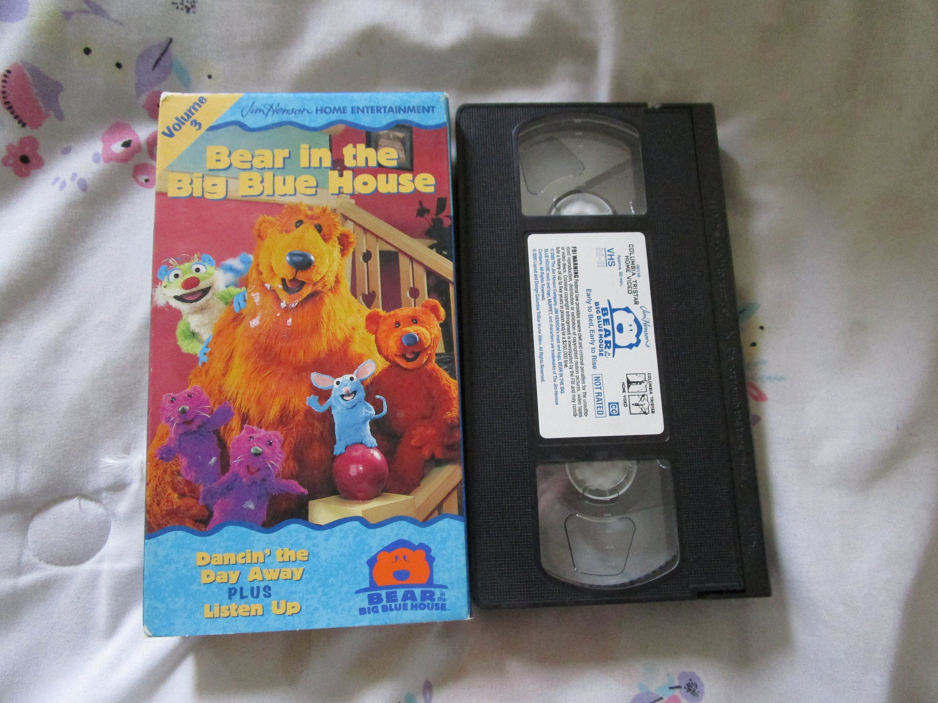 Vintage RARE 2000 Bear in the Big Blue House Volume 3 VHS Tape - Etsy