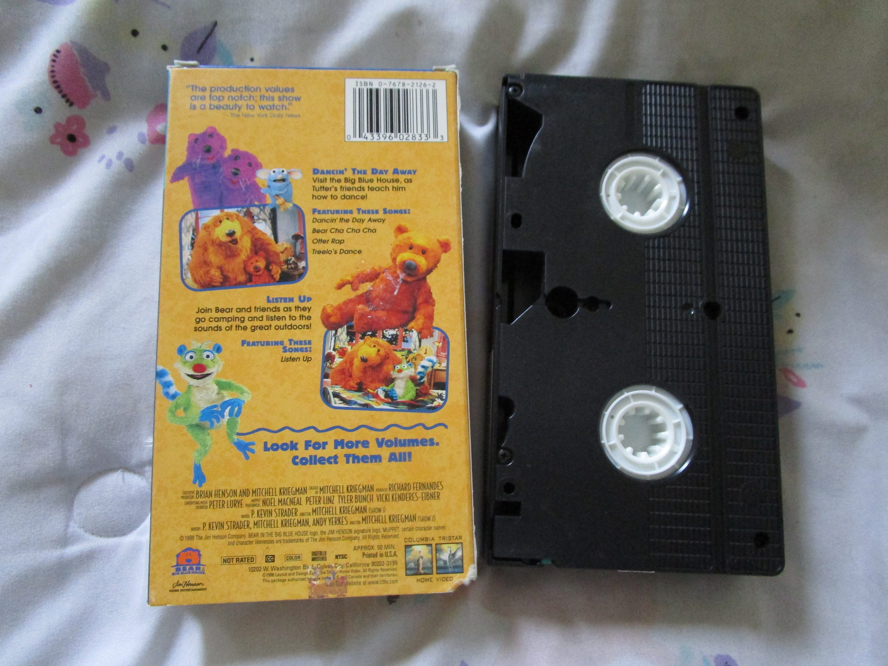 Vintage RARE 2000 Bear in the Big Blue House Volume 3 VHS Tape - Etsy
