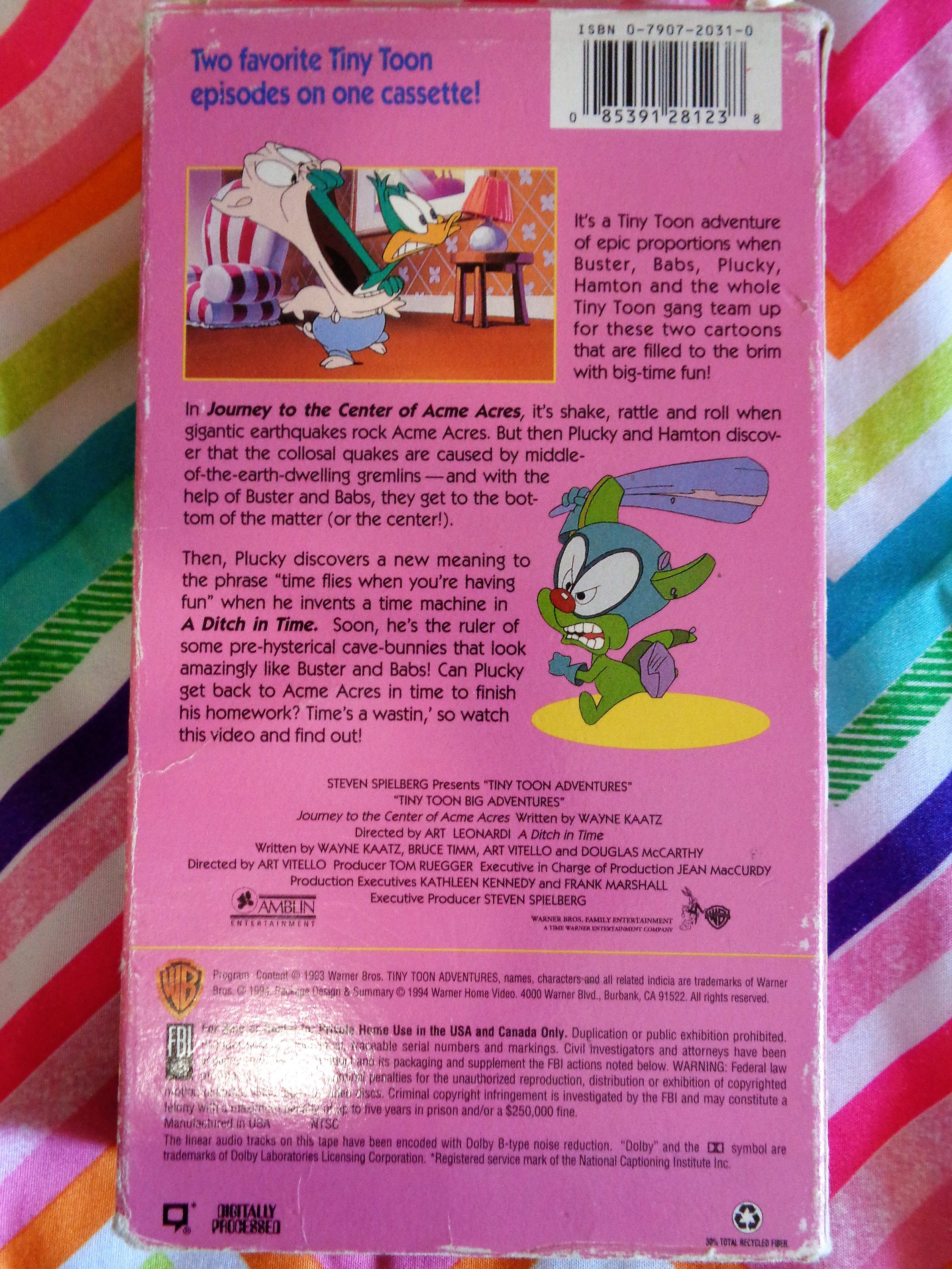 Vintage 1994 Tiny Toon BIG Adventure VHS Tape - Etsy Australia