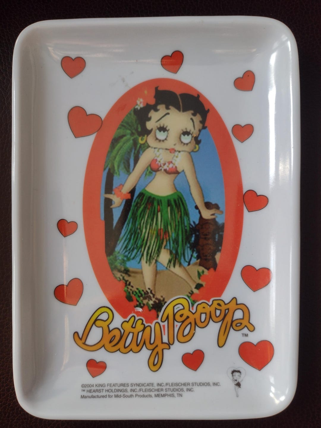 Vintage RARE 2004 Betty Boop Hawaiian Plastic Tray - Etsy