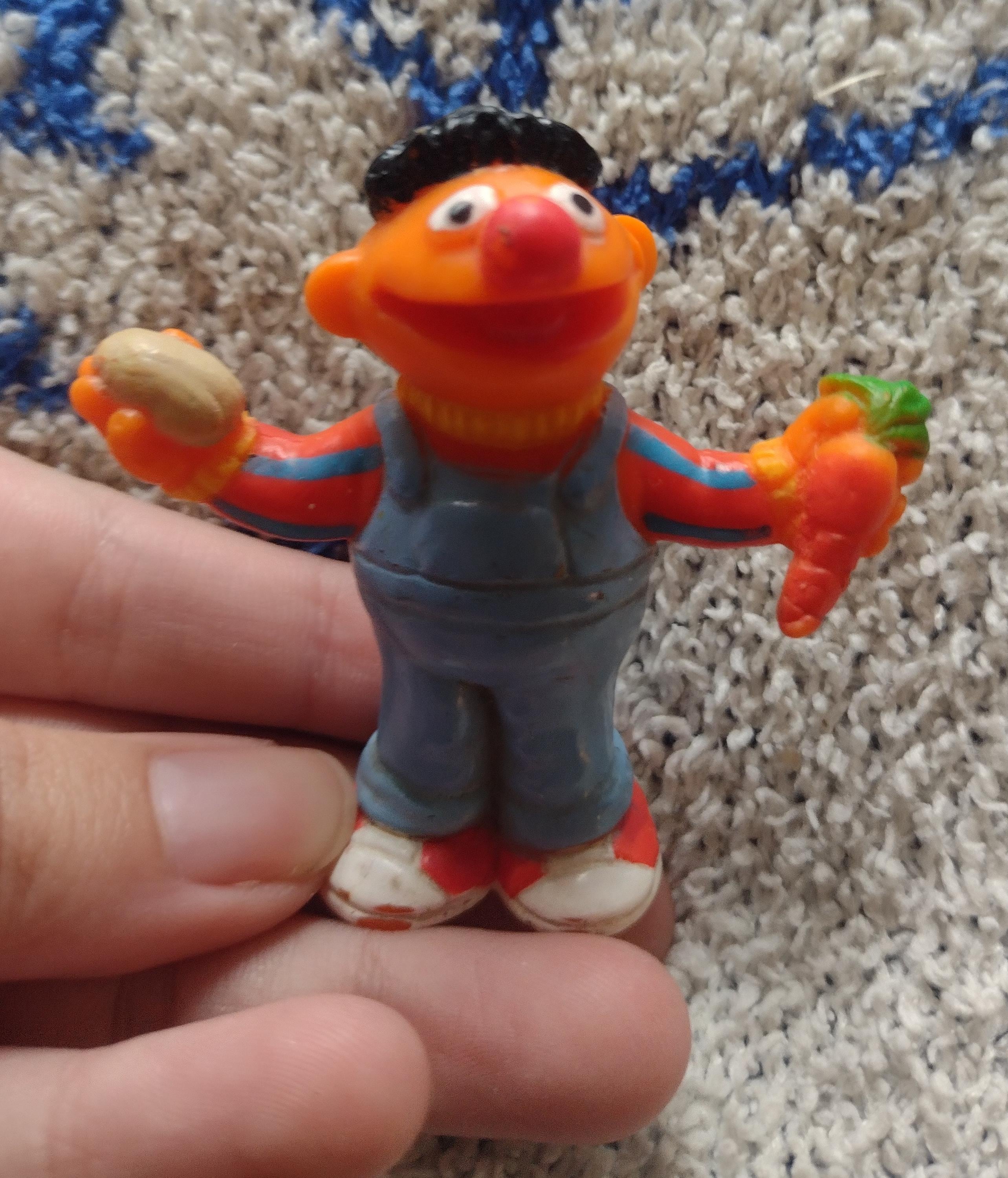 Vintage Sesame Street Ernie Farmer Plastic Figure - Etsy