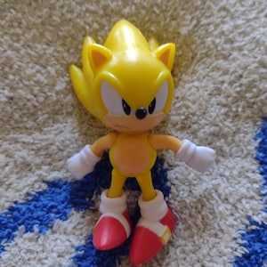 Vintage Classic Super Sonic Plastic Figure - Etsy