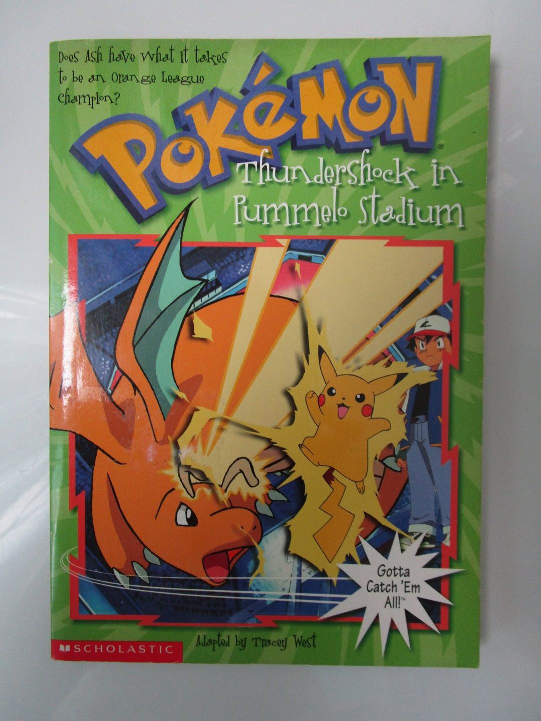 Vintage Scholastic 1999 Pokémon Thundershock in Pummelo Stadium SC Book ...